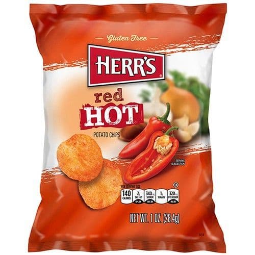 Herr s Red Hot Potato Chips USA 1oz 28g