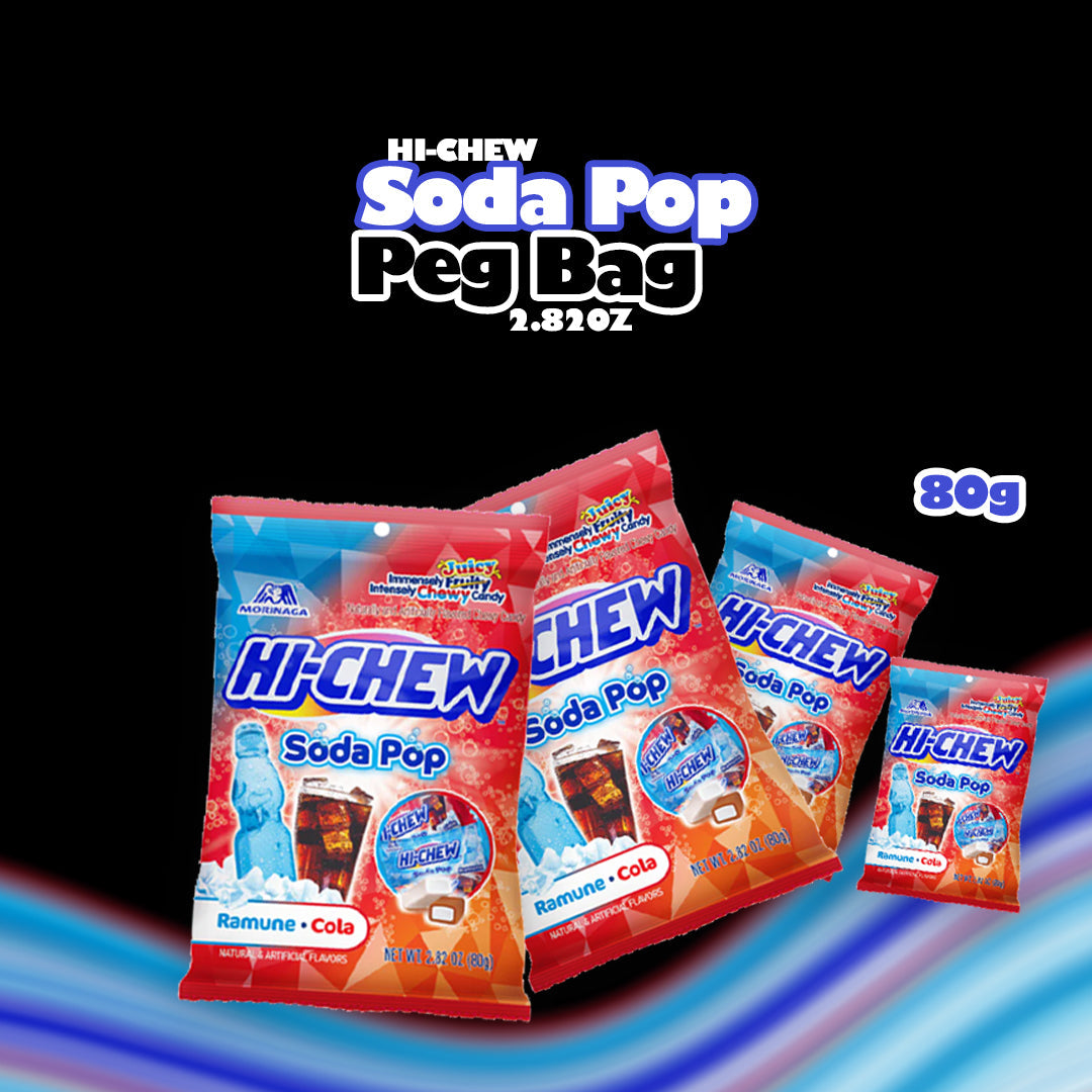 Experience Sweet Fizz with Hi-Chew Soda Pop Peg Bag 2.82oz – MCR Snack ...