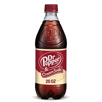 Dr Pepper Cream Soda Bottle 20oz USA (591ml) – MCR Snack Distro