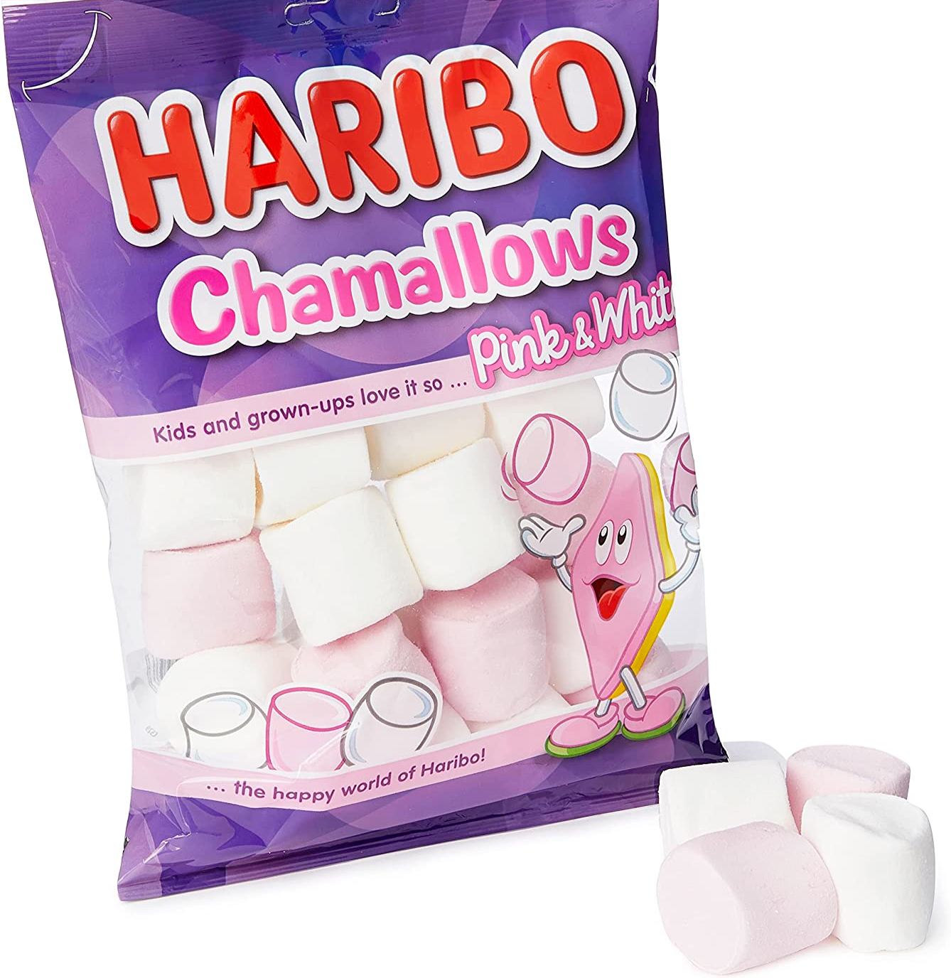 Haribo Halal Chamallows 70g Pink & White Fluffy Mallows – MCR Snack Distro