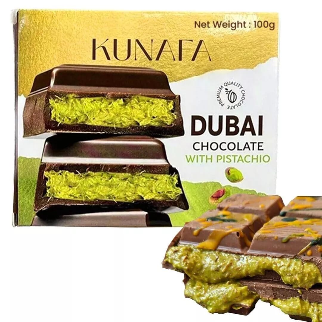 UKC Dubai Chocolate Kunafa With Pistachio (100g) – MCR Snack Distro