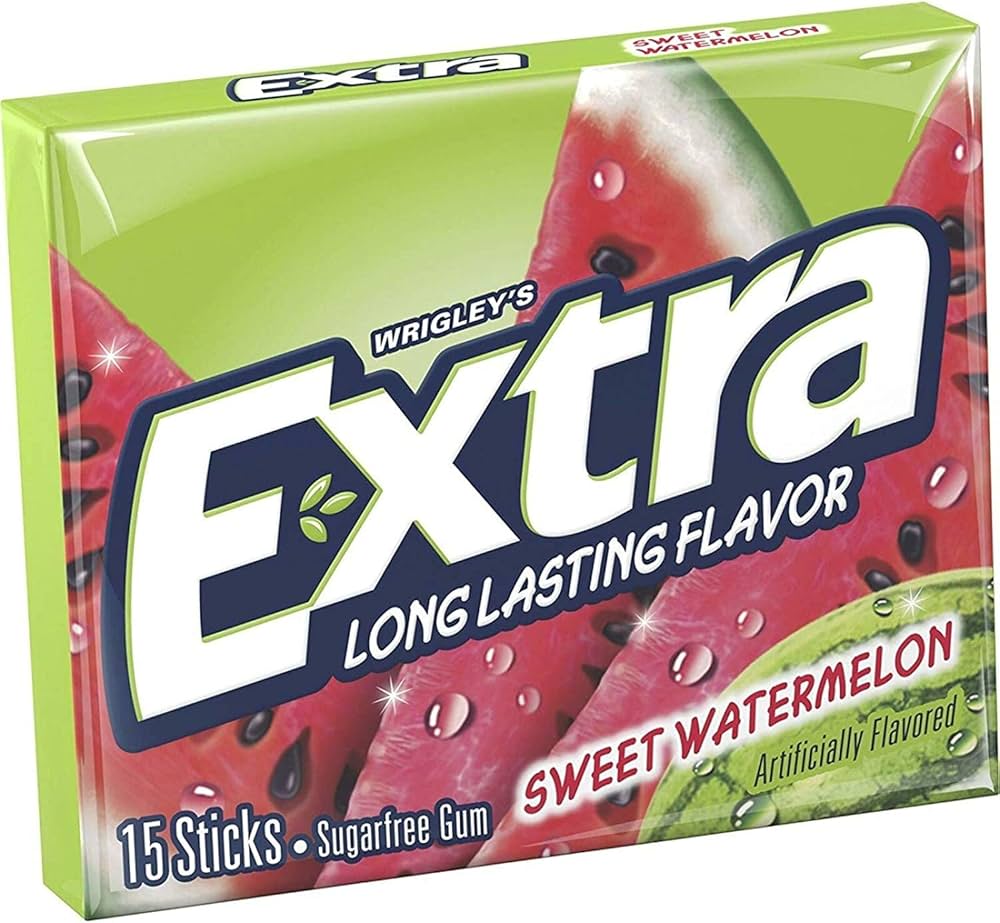 Wrigleys Extra Sweet Watermelon Flavoured Sugar free Chewing Gum – MCR ...
