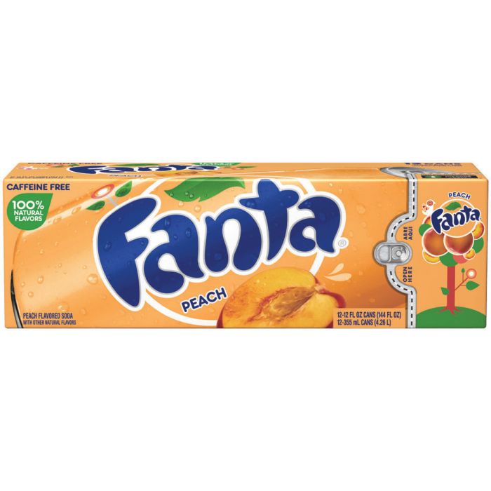 Fanta Peach 12oz USA (355ml) – MCR Snack Distro