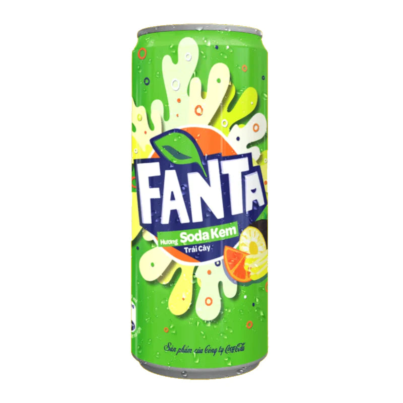 Fanta Fruity Cream Soda (Soda Kem) (330ml) – MCR Snack Distro
