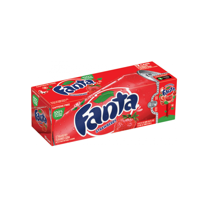 Fanta Strawberry 12oz USA (355 ml) – MCR Snack Distro
