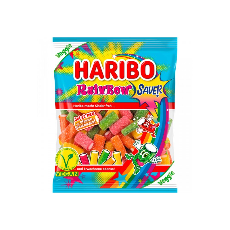 Haribo Rainbow Fizz 160g – MCR Snack Distro