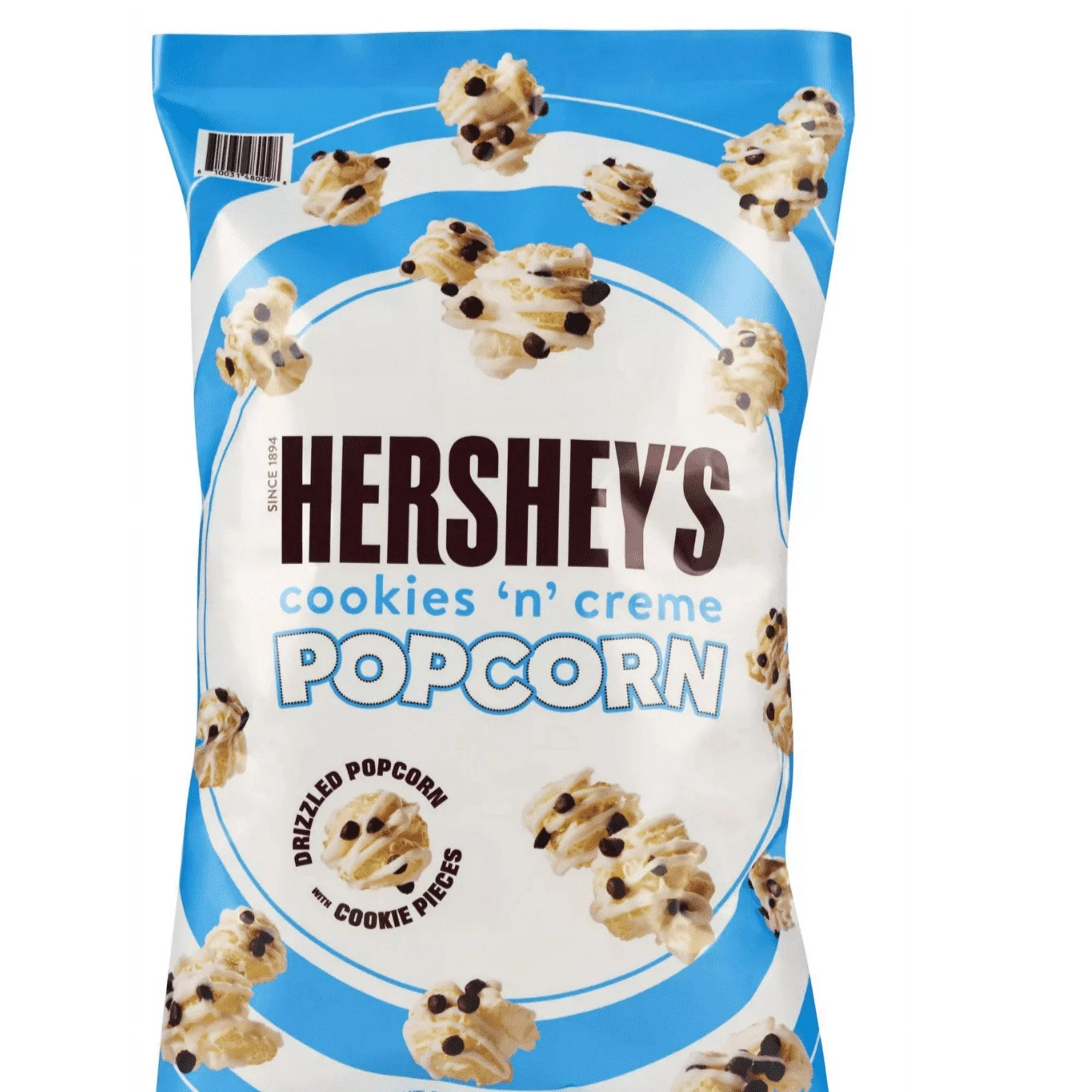 Hershey’s Cookies N Creme Drizzled Popcorn 2.25oz (63.8g) – MCR Snack ...