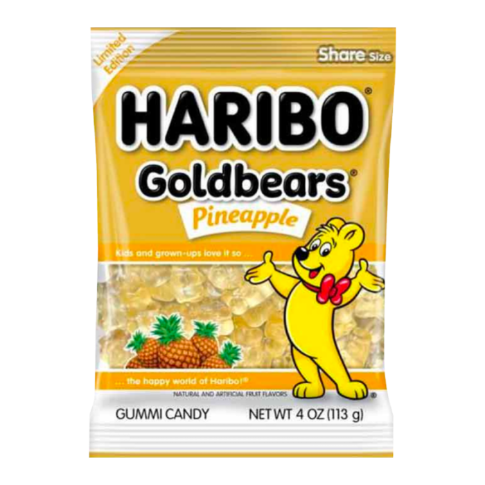 Haribo Gold Bears Pineapple 4oz (113g) – MCR Snack Distro