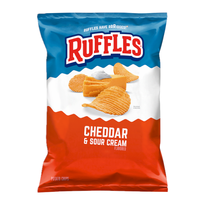 Ruffles Potato Chips Cheddar & Sour Cream 6.5oz (184g) – MCR Snack Distro