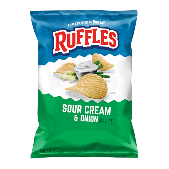 Ruffles Potato Chips Sour Cream & Onion 6.5oz (184g) – MCR Snack Distro